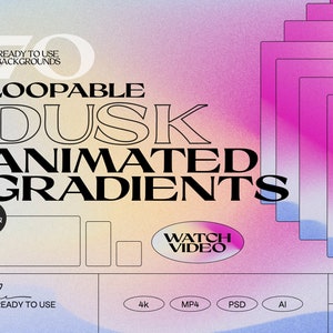 DUSK - Animated Gradients Background Animated Gradients CANVA ...