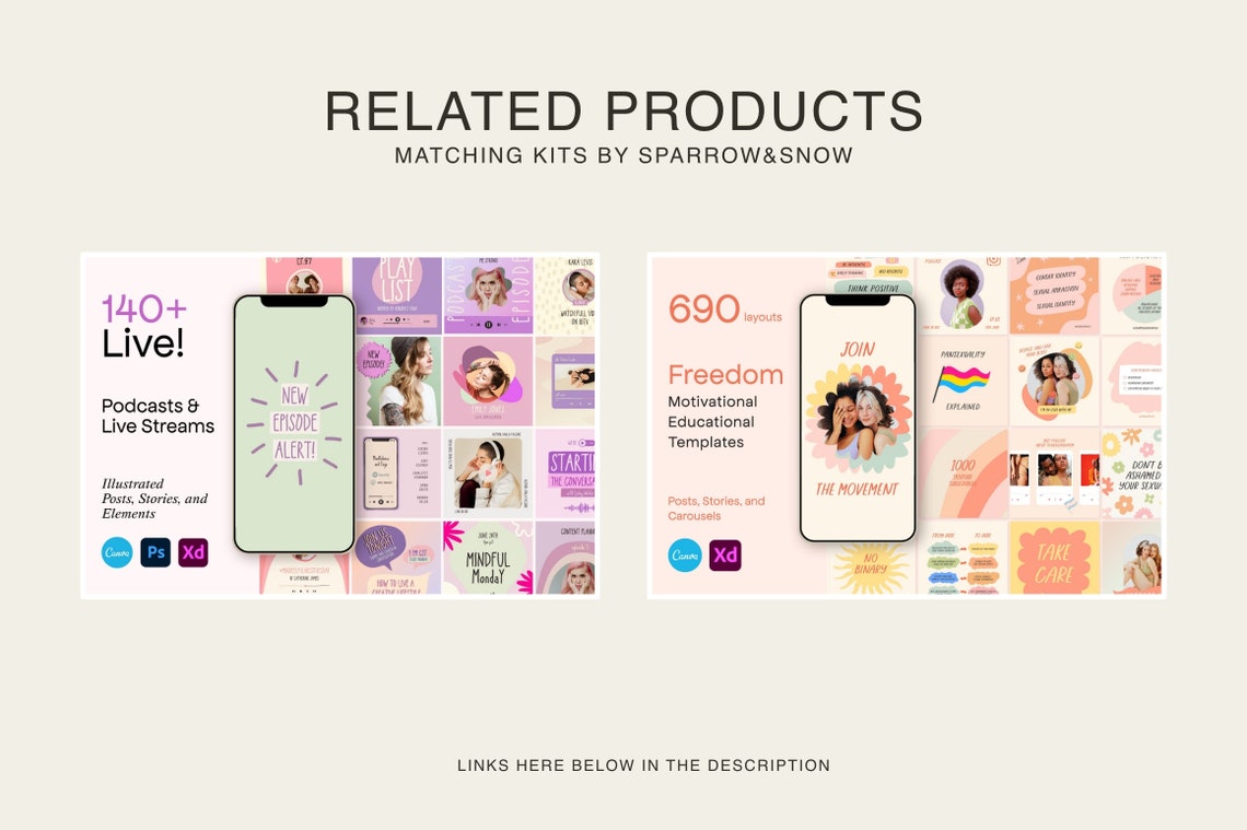 4in1 Bundle Elements. Chart and Graph. Instagram Template - Etsy