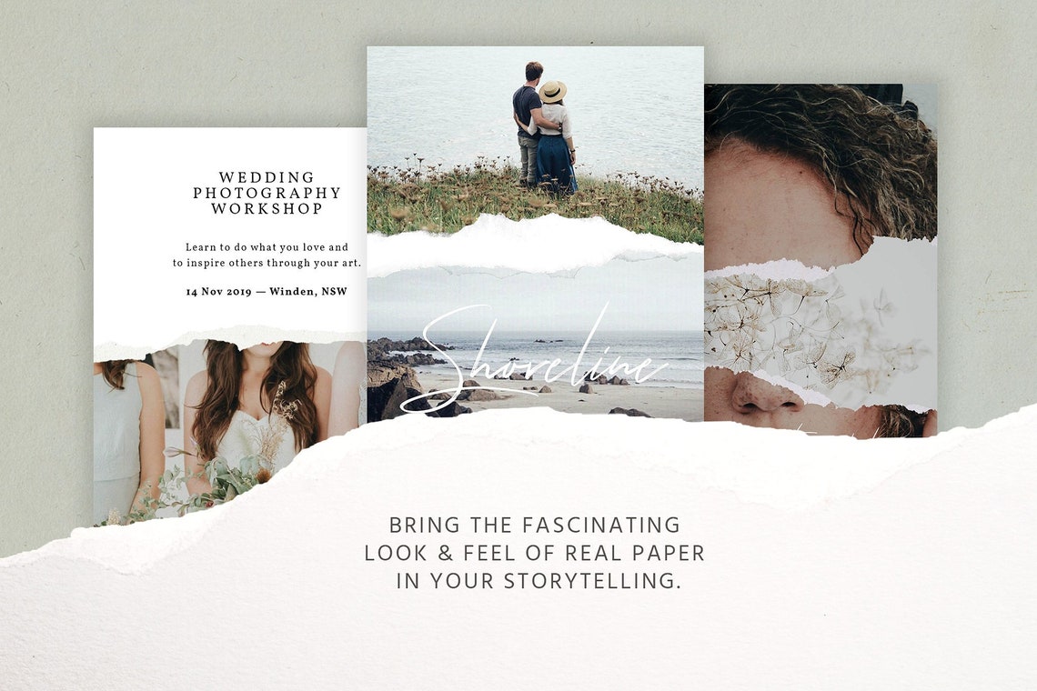 Paper Animated Stories instagram Post Templates Instagram - Etsy