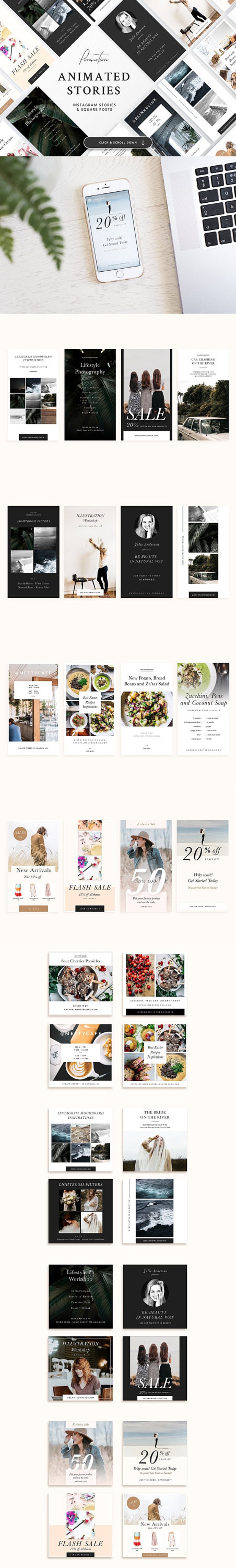 CANVA BUNDLE Social Kit. Instagram Story Templates. Instagram Template ...