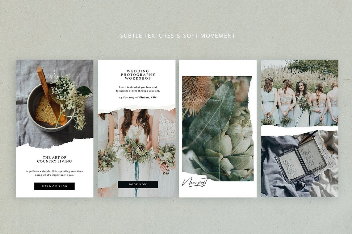 Paper Animated Stories instagram Post Templates Instagram - Etsy