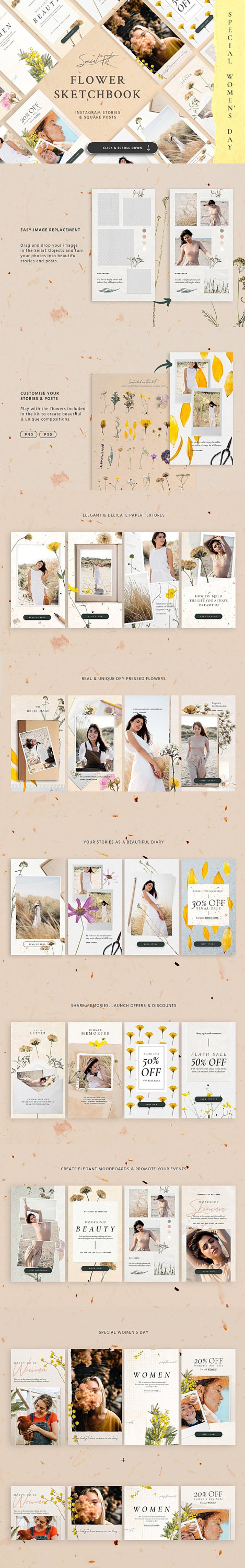 CANVA BUNDLE Social Kit. Instagram Story Templates. Instagram Template ...