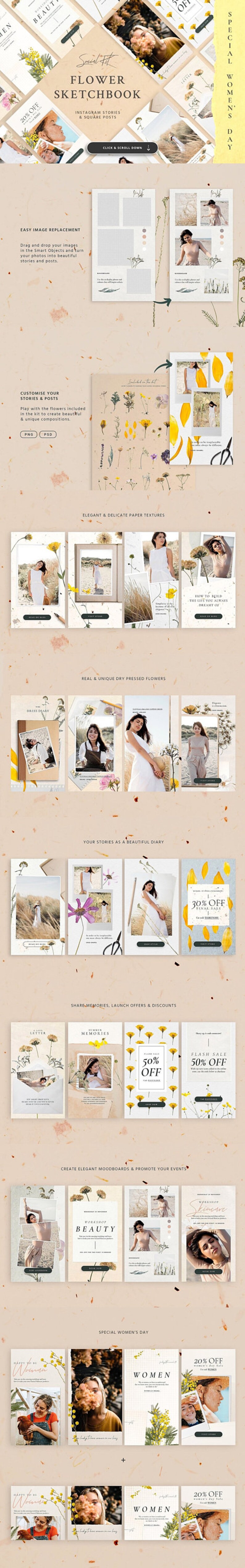 CANVA BUNDLE Social Kit. Instagram Story Templates. Instagram Template ...