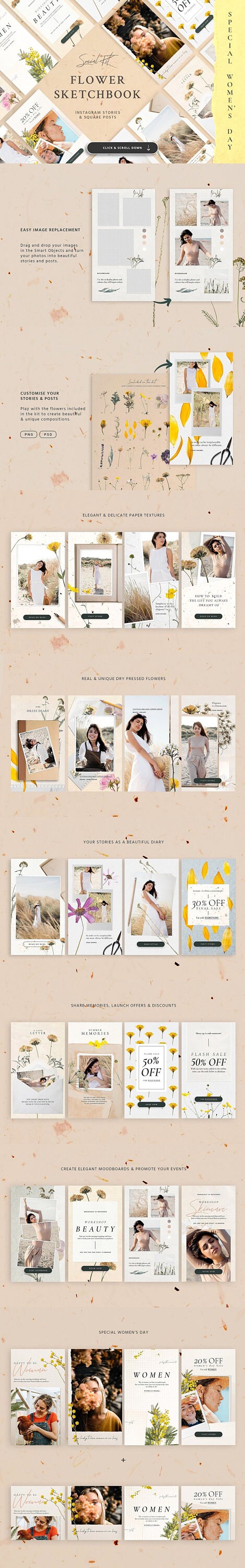 CANVA BUNDLE Social Kit. Instagram Story Templates. Instagram Template ...