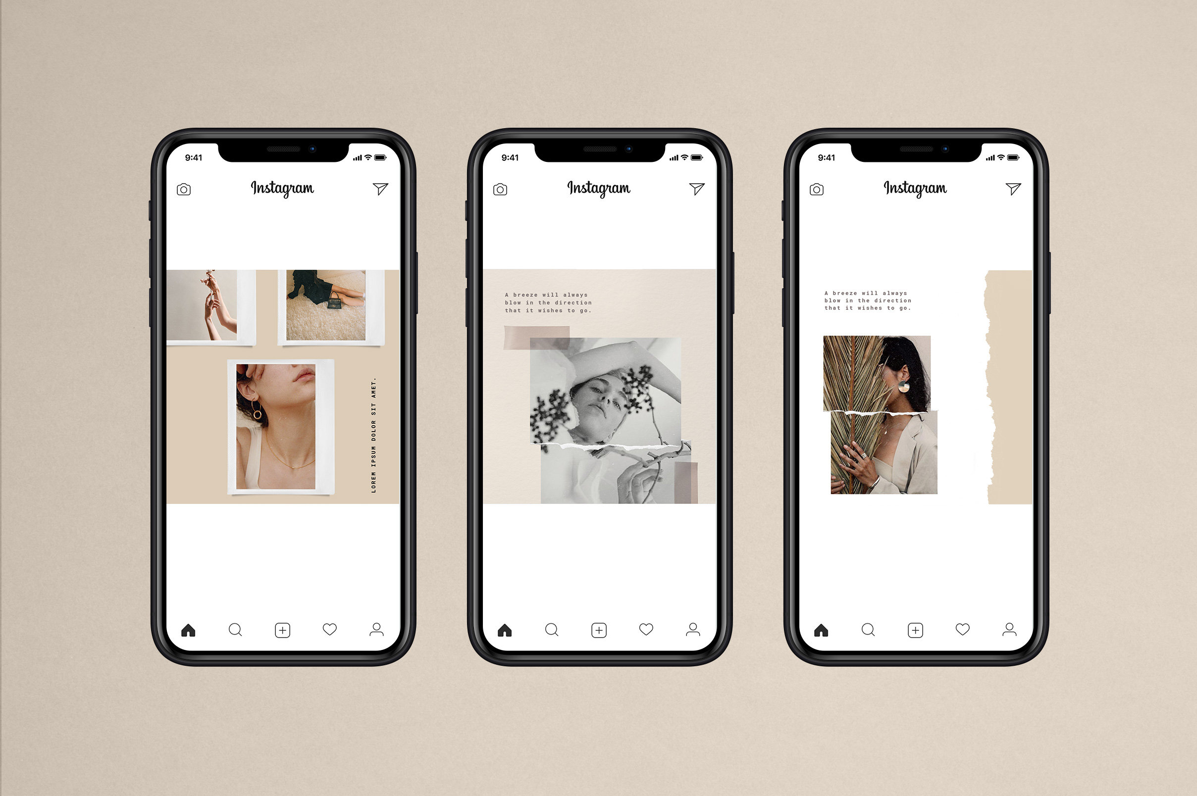 Paper and Film Social. Instagram Post Templates, Instagram Background ...