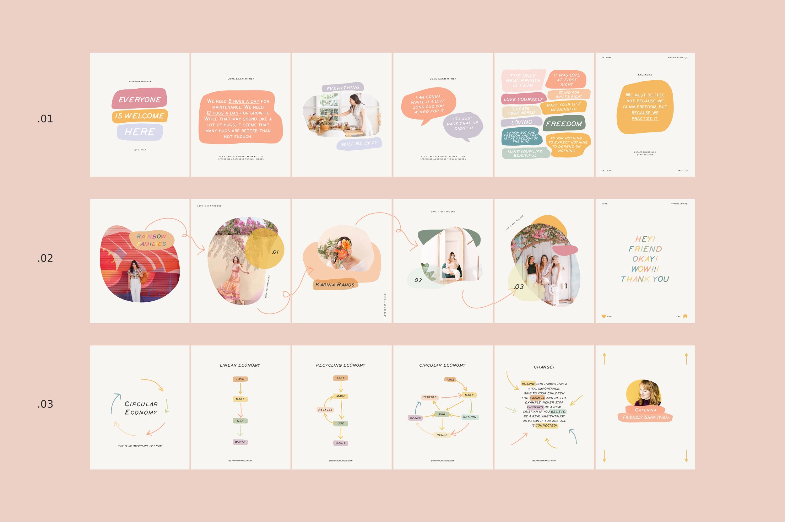 Educational Carousel Templates. Instagram Template. Canva. - Etsy