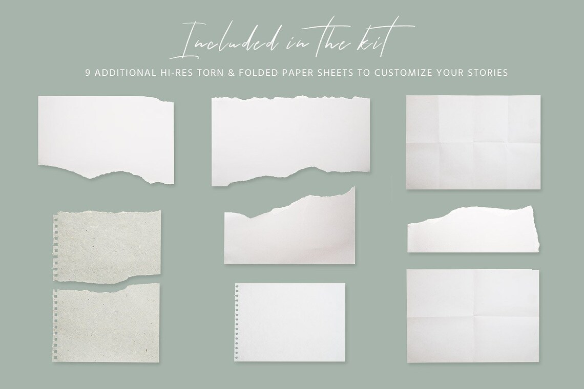 Paper Animated Stories instagram Post Templates Instagram - Etsy