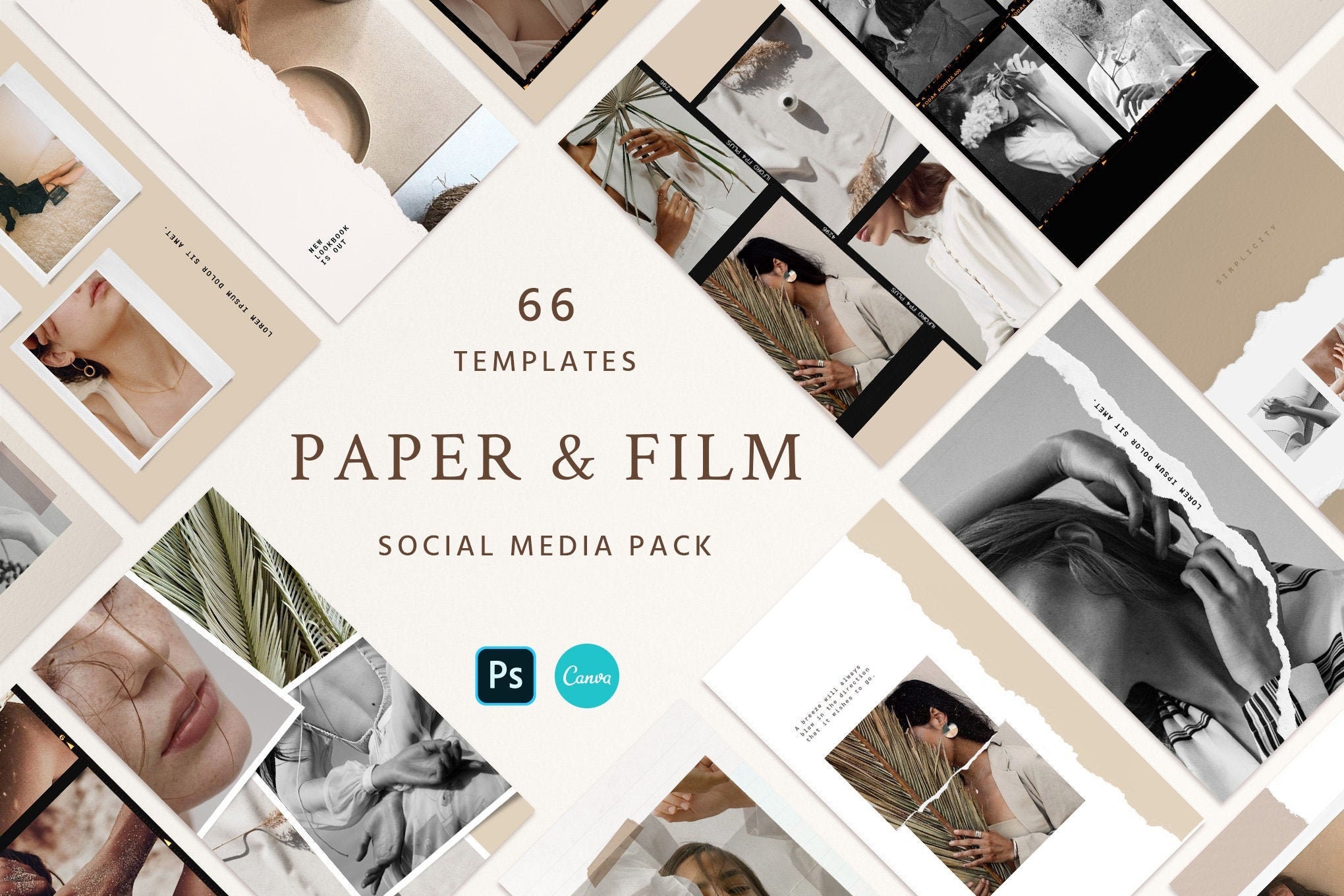 Paper and Film Social. Instagram Post Templates, Instagram Background ...