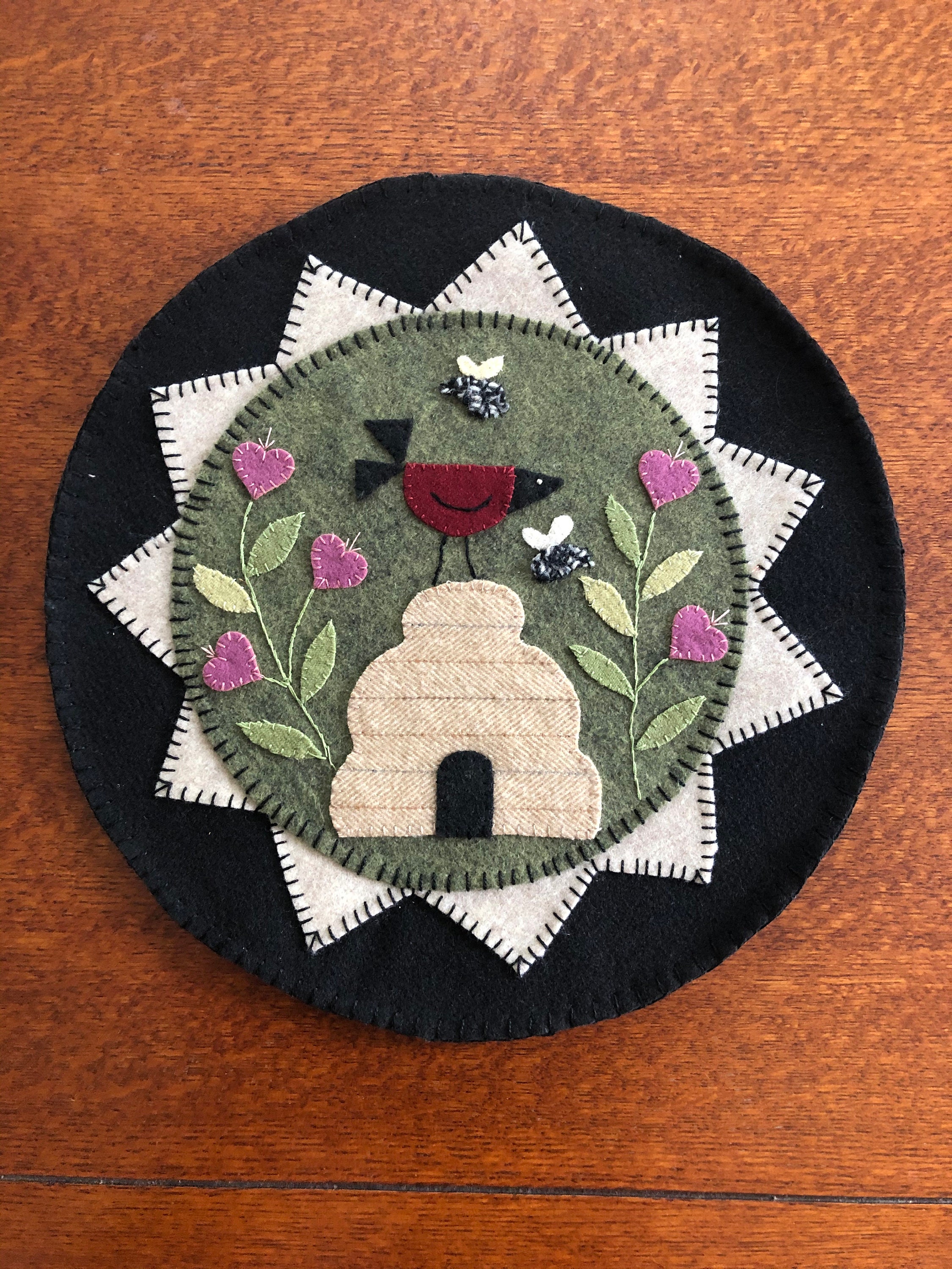 The Intruder, Wool Applique PAPER PATTERN - Etsy