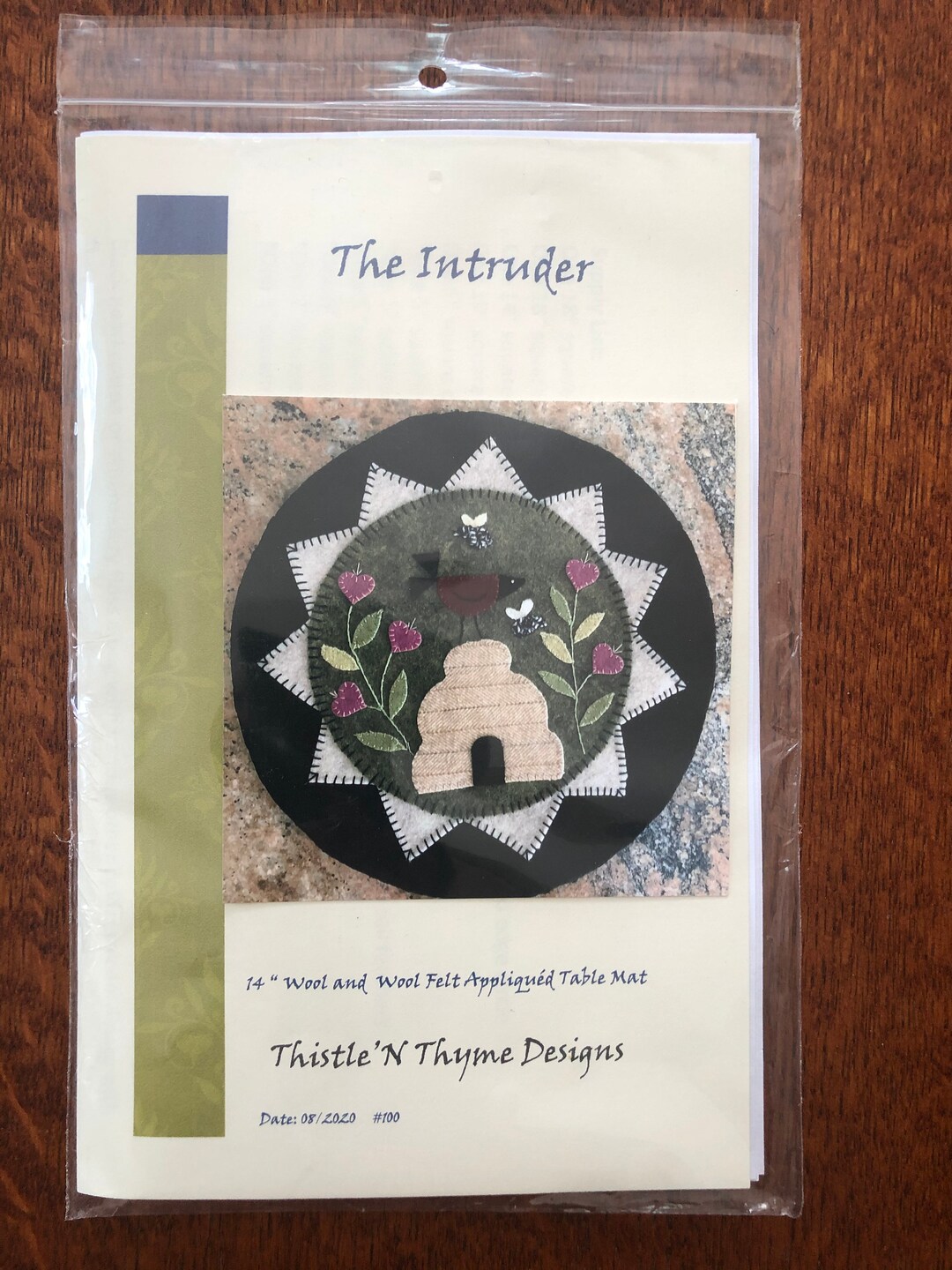 The Intruder, Wool Applique PAPER PATTERN - Etsy
