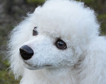 Realistic Dog Plush Poodle | Etsy
