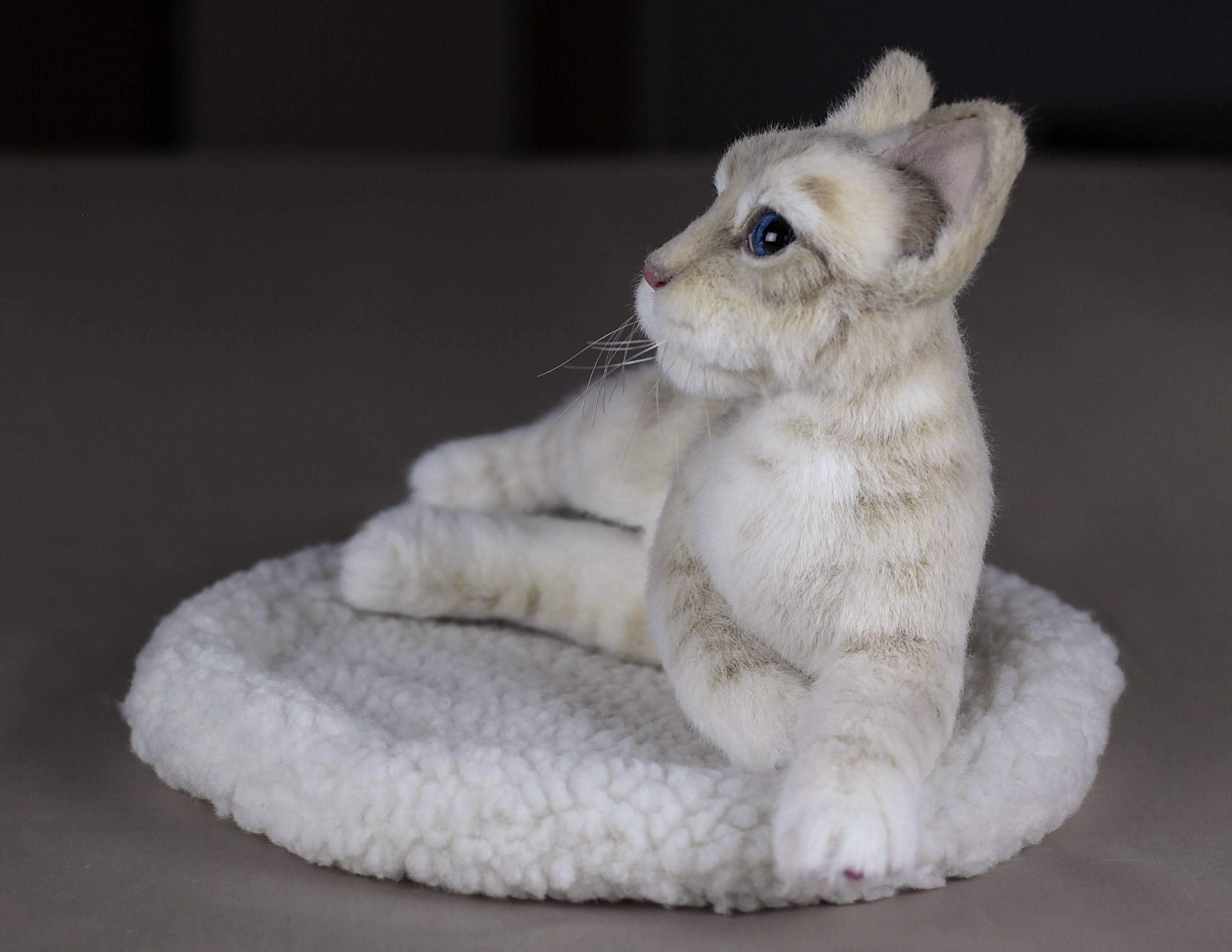 Realistic Cat Soft Sculpture, Pet Portrait by Photo, Stuffed Plush Pet ...