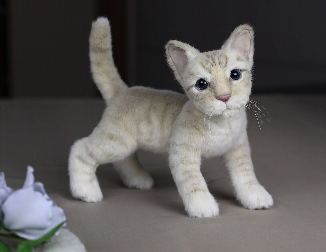 Realistic Cat Soft Sculpture, Pet Portrait by Photo, Stuffed Plush Pet ...