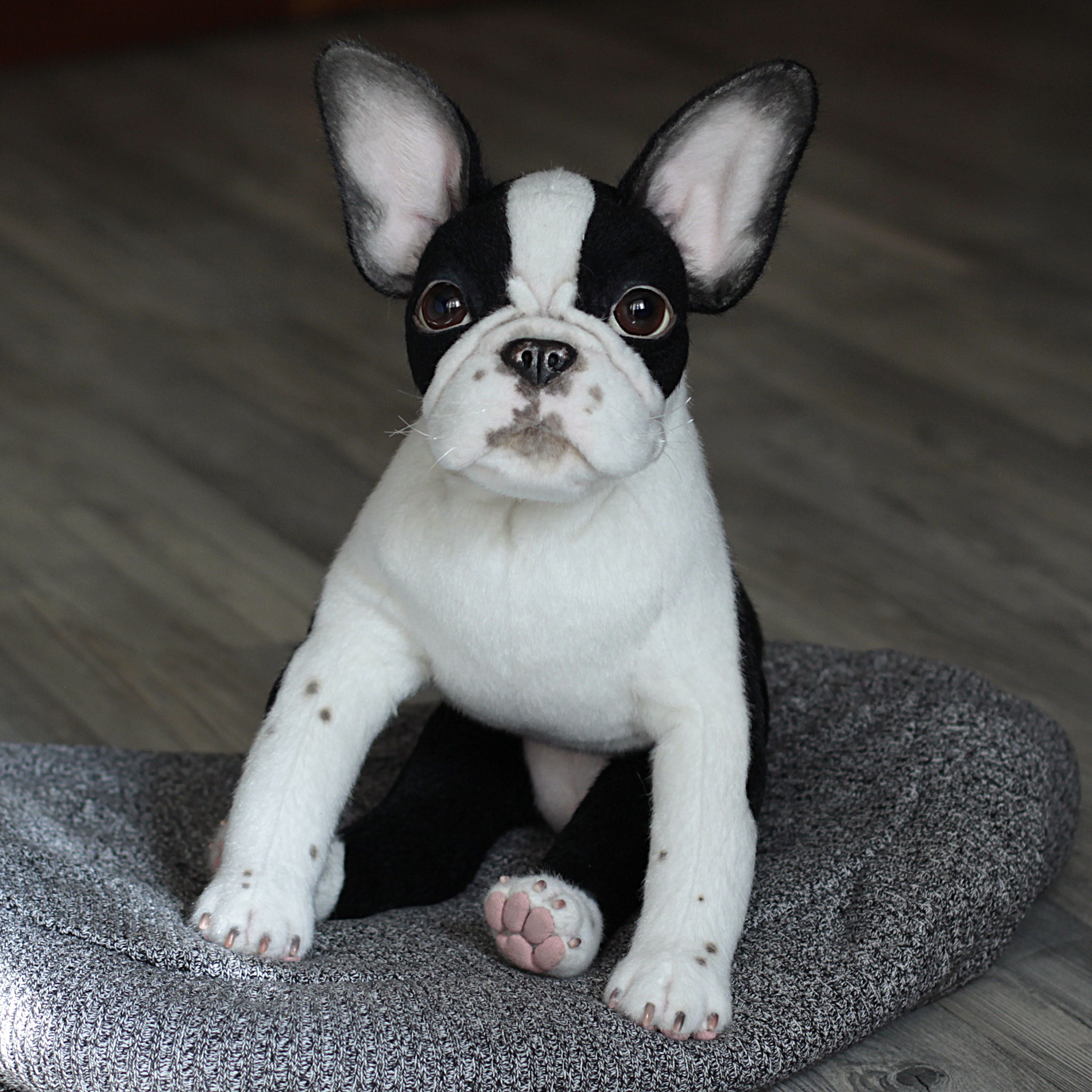 Realistic Toy Dog Art Doll , Plush Soft Sculpture, Lifelike Terrier ...