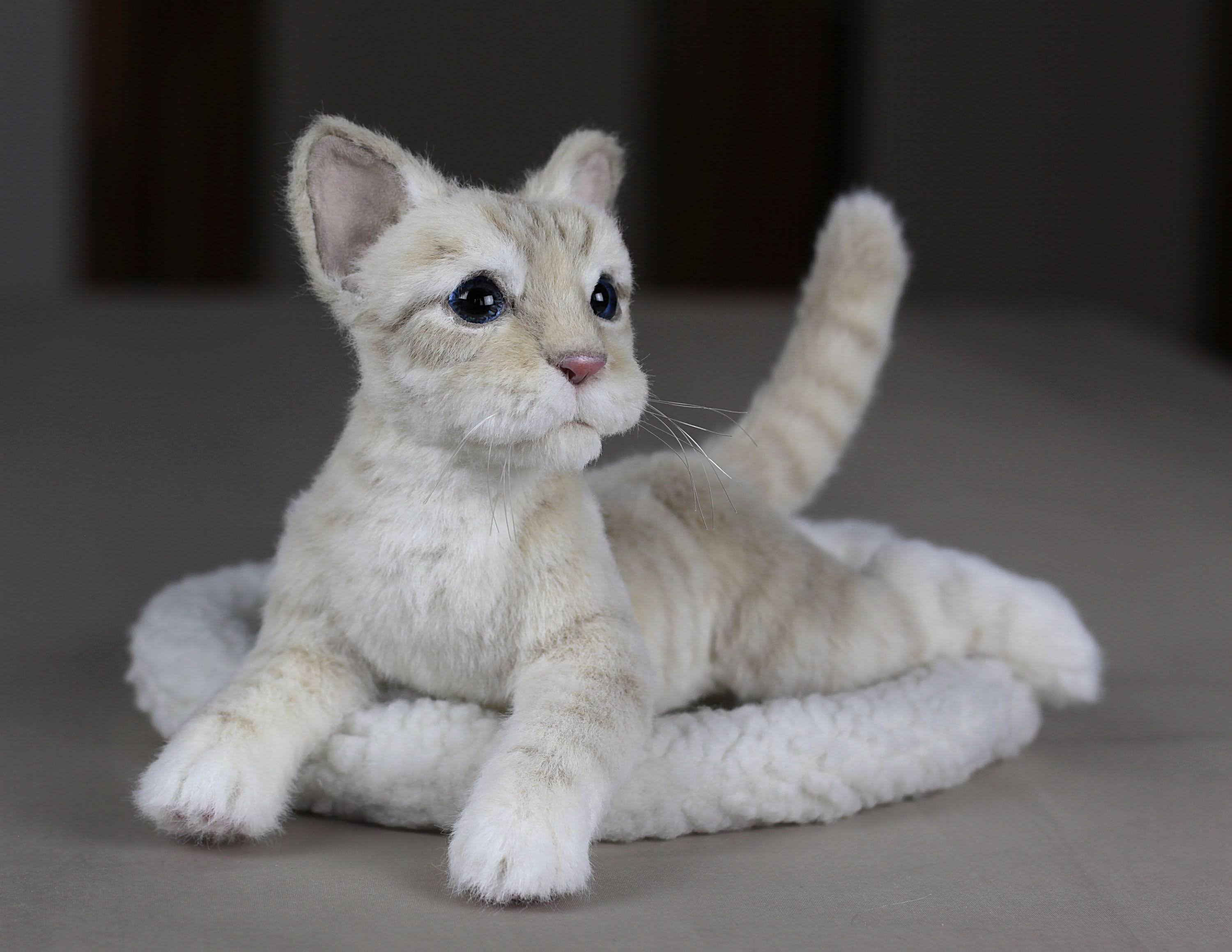 Realistic Cat Soft Sculpture, Pet Portrait by Photo, Stuffed Plush Pet ...
