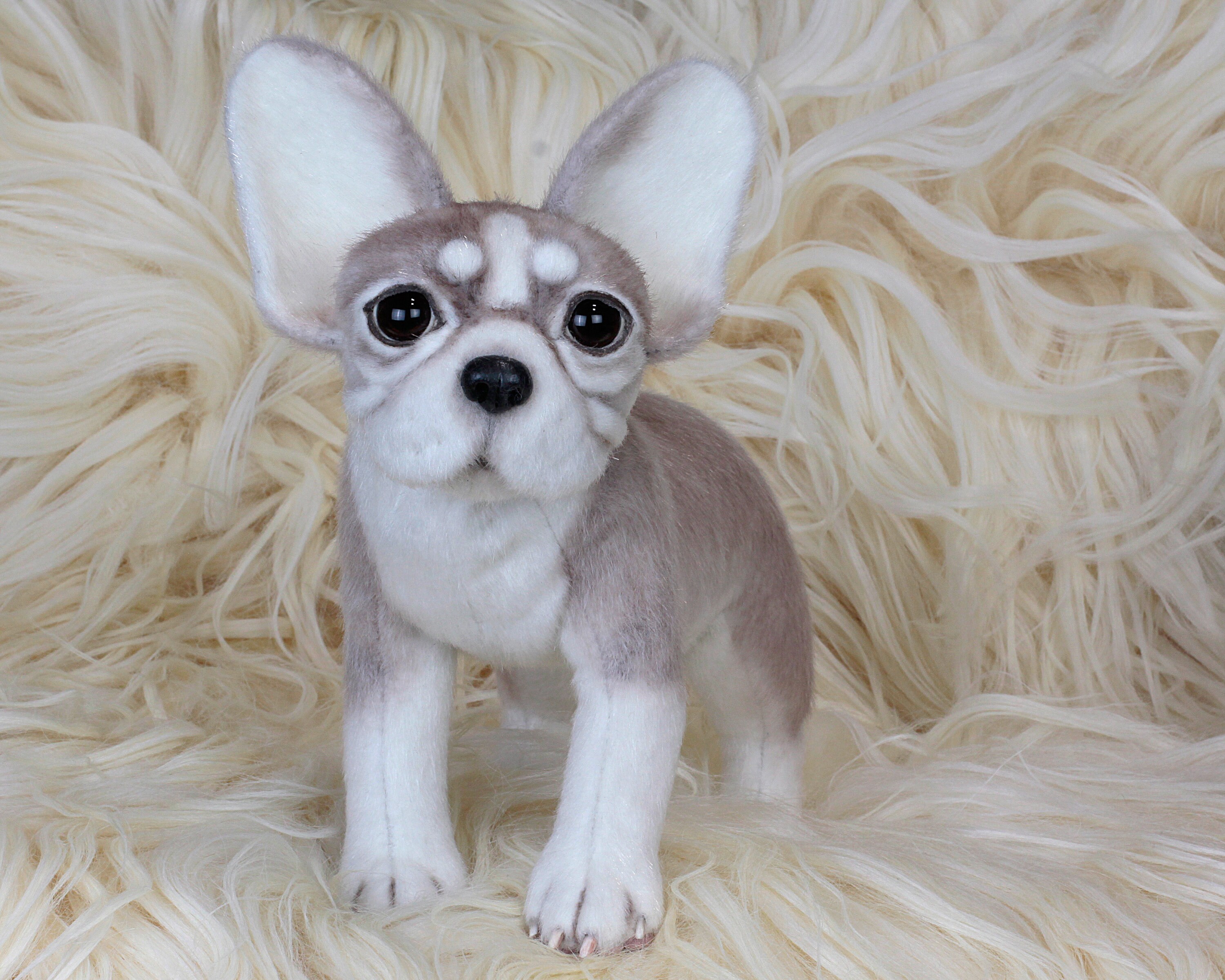 Made to Order Realistic Stuffed Dog, Plush Copy Bulldog, Soft Sculpture ...