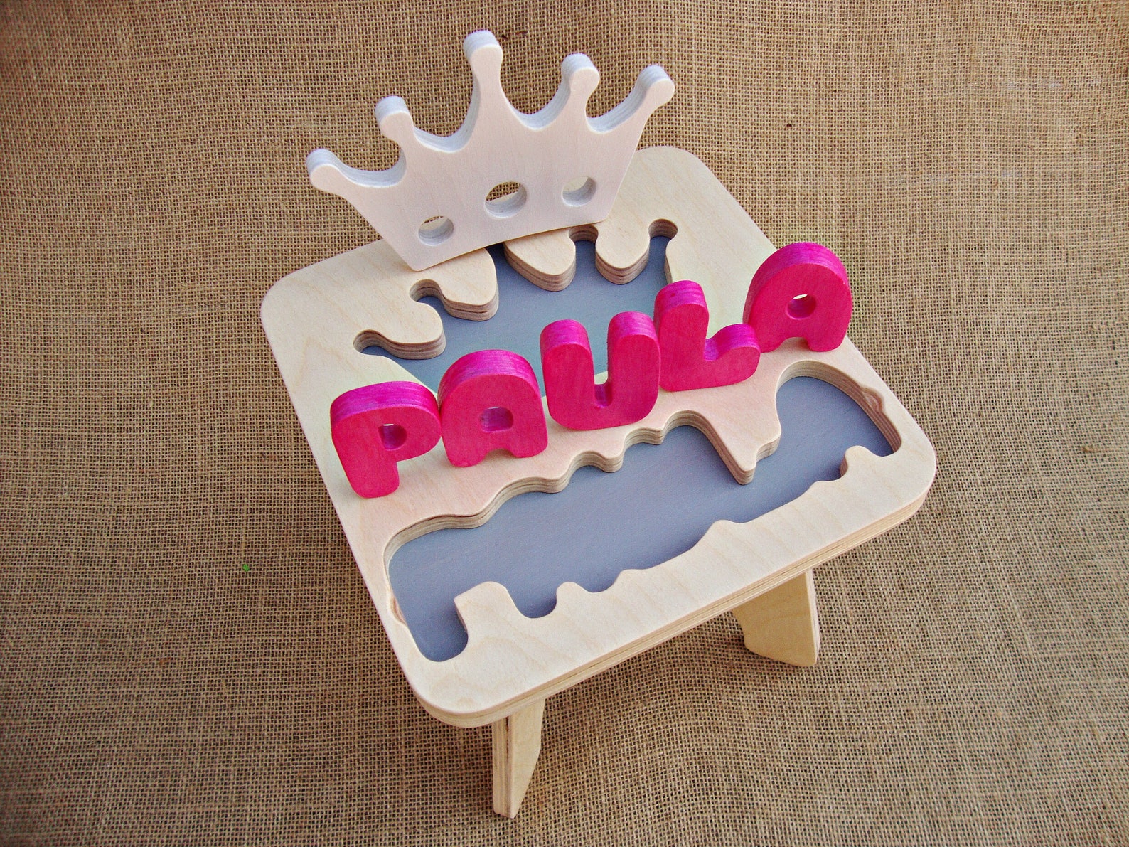 Name Puzzle Stool Wood Name Stool Personalized Gifts For Kids Etsy name-puzzle-stool-wood-name-stool-personalized-gifts-for-kids-etsy