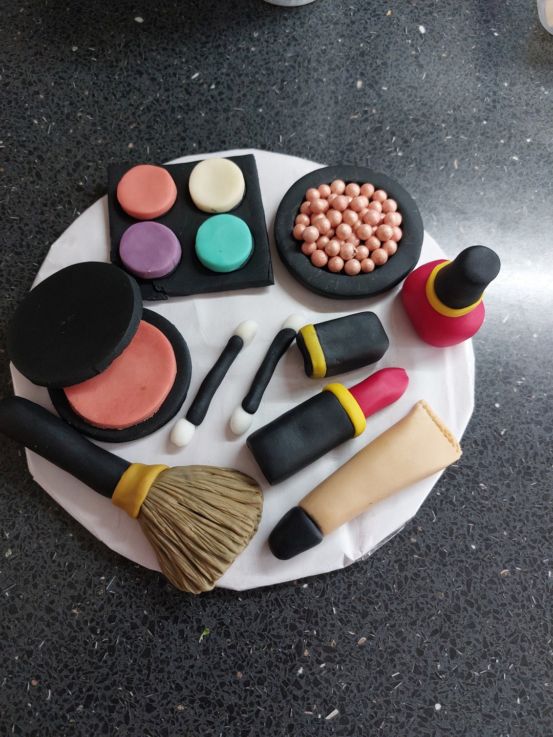 Edible Make up Fondant Cake Topper Decoration (vegan) - Etsy