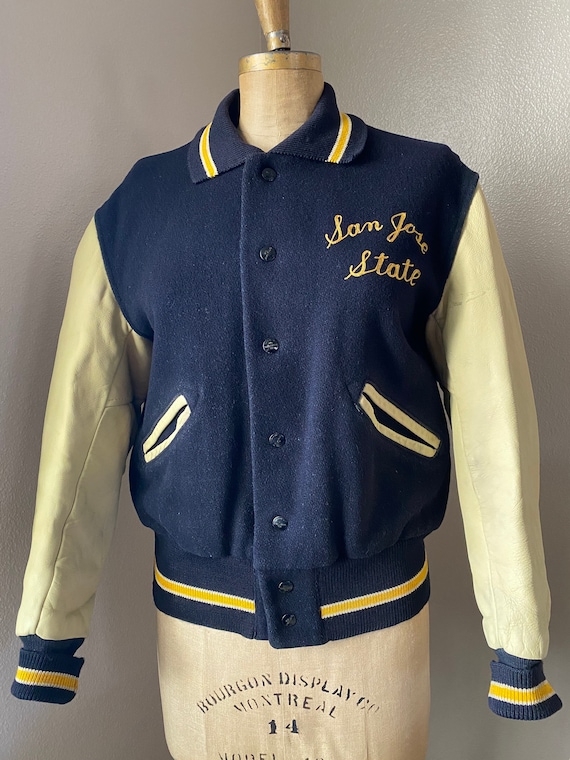 Vintage VTG 1940s 1950s Navy Embroidered Varsity Jacket New, 59% OFF