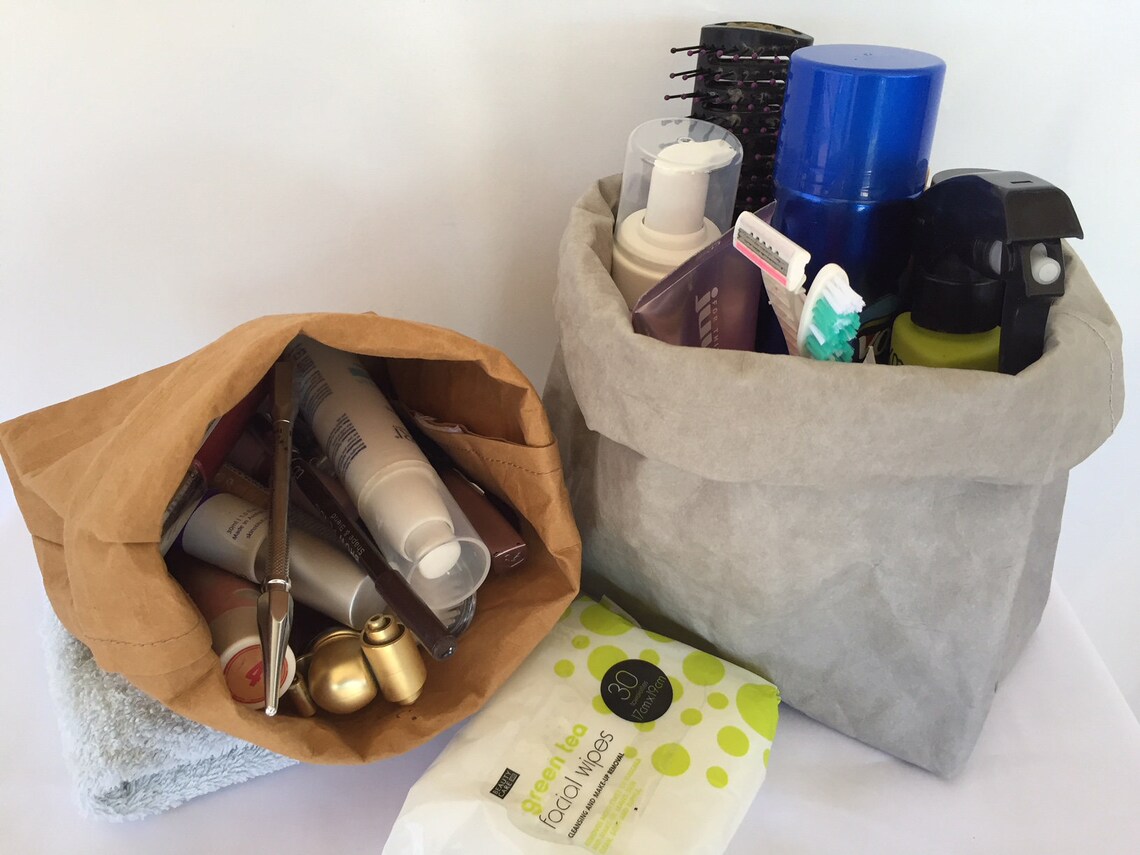 Paper Bag, Washable Paper, Cosmetic Bag, Toiletry Bag, Lunch Bag ...