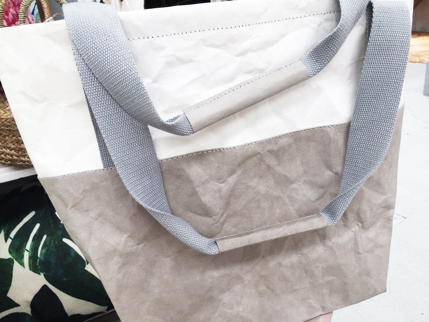 Shopping Bag, Washable Paper, Paper Tote, Beach Bag, Market Bag ...