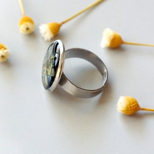 Real Flower Resin Ring, Dried Flower Rings, Eco Dried Flowers ...