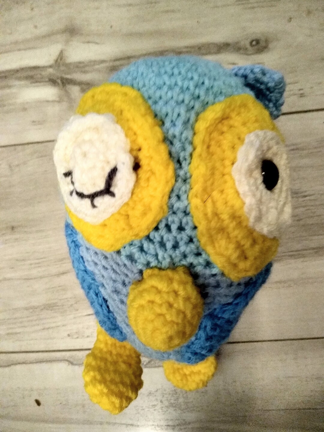 Crochet Blue Owl Critter With Big Eyes - Etsy