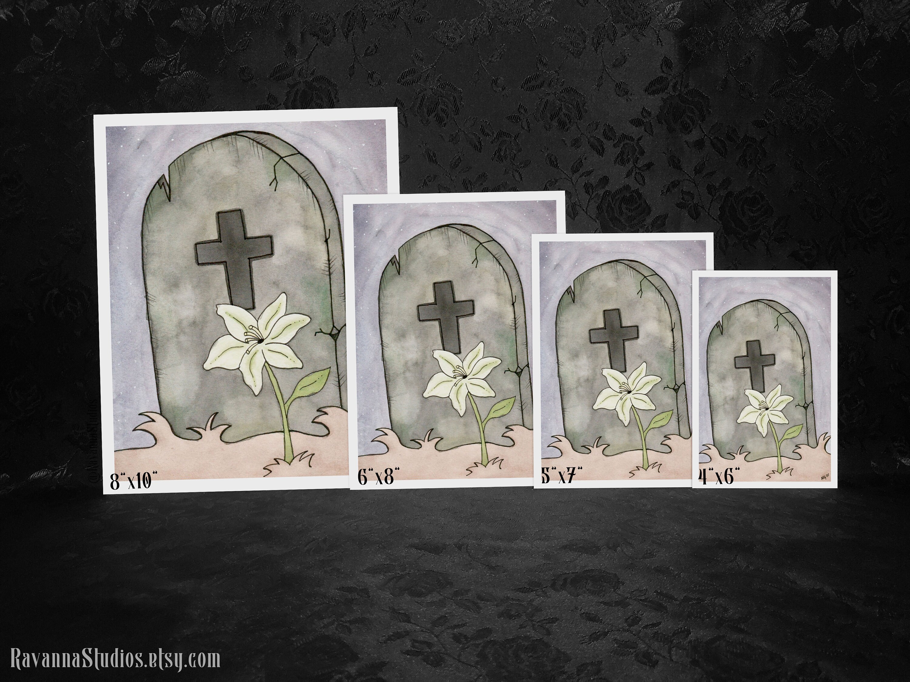 Tombstone Print Tombstone Wall Art for Framing Cemetery - Etsy