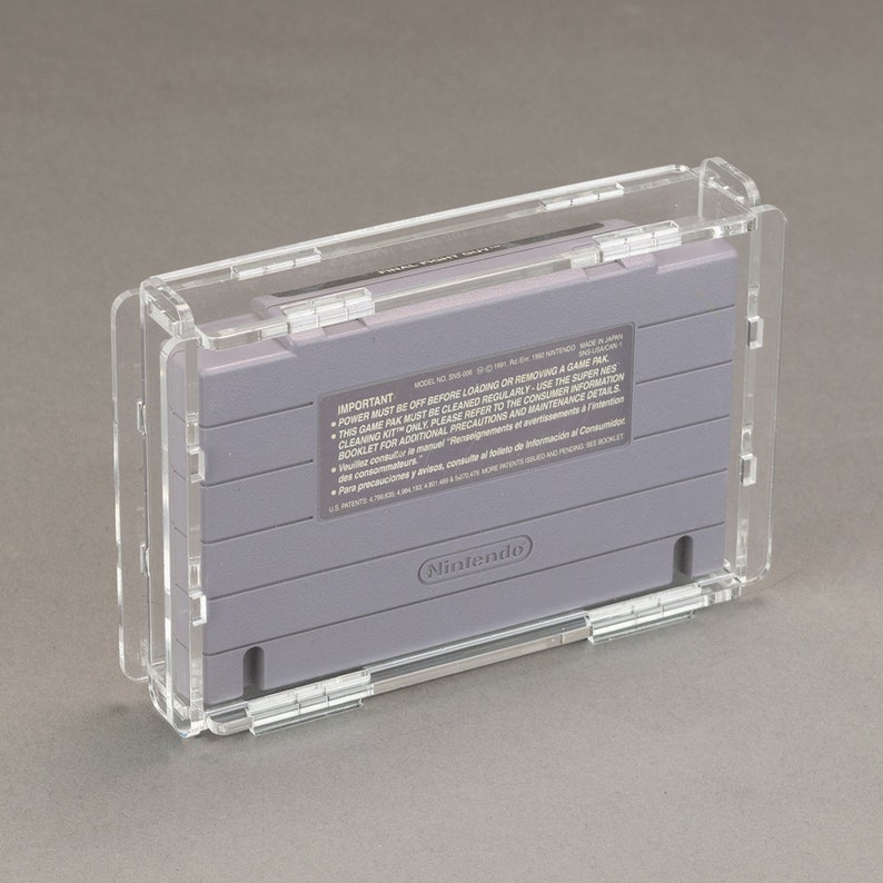 Nintendo SNES Game Cartridge Protective Display Case Super | Etsy