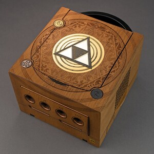 The "korokube" - Zelda-themed Wood Veneer for Nintendo Gamecube - Etsy