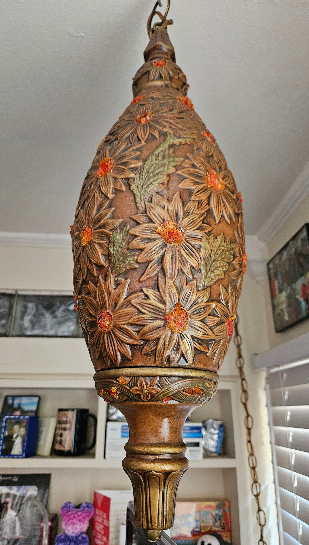 Rare ......vintage Bohemian Swag Pendant Light - Etsy