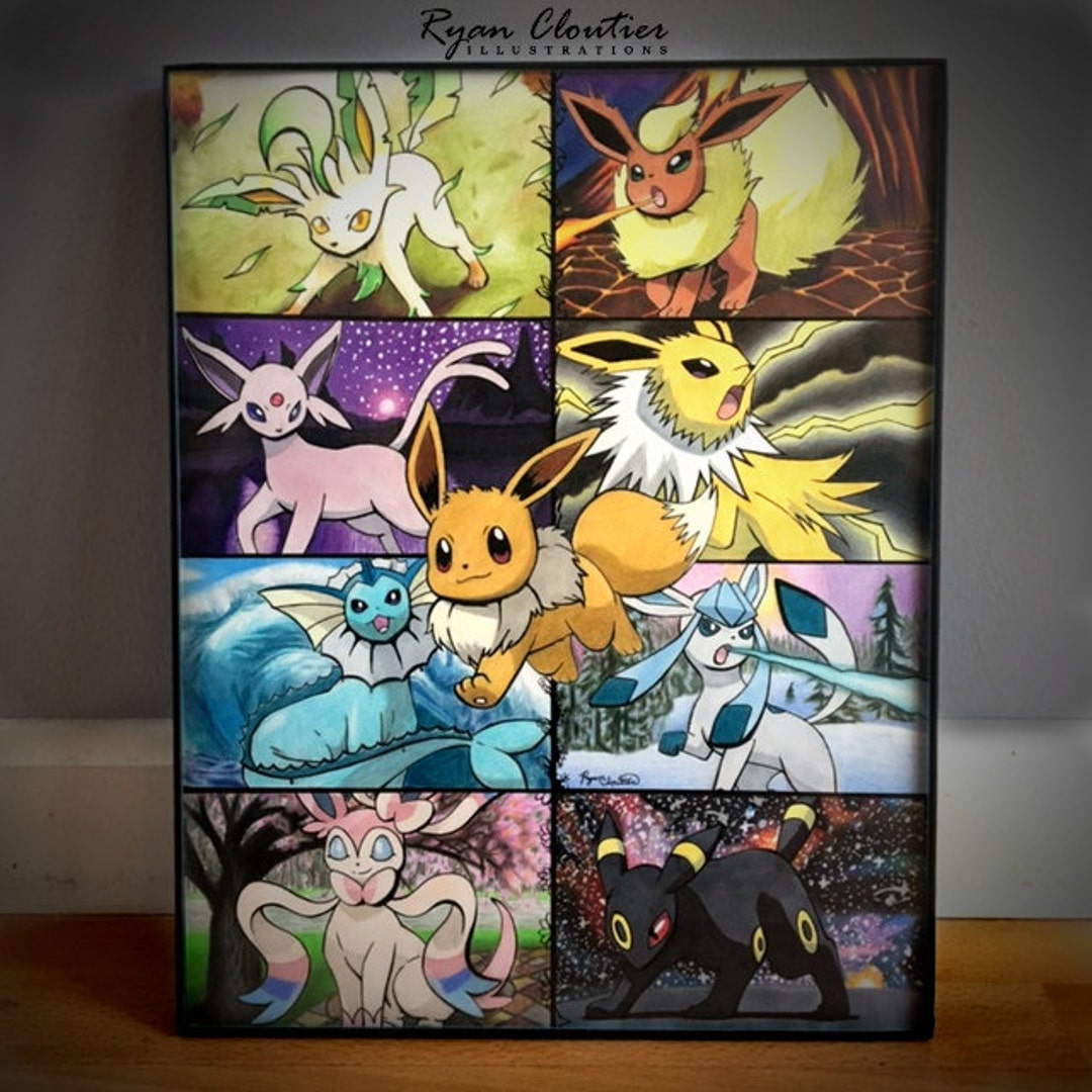 Pokémon | Eeveelutions Art Print - Etsy