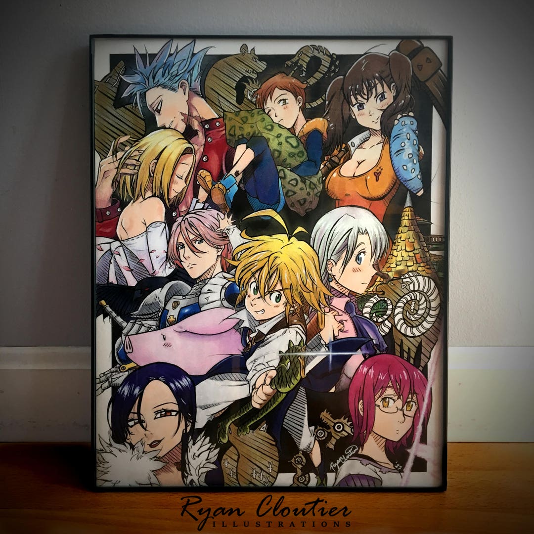Seven Deadly Sins Art Print - Etsy