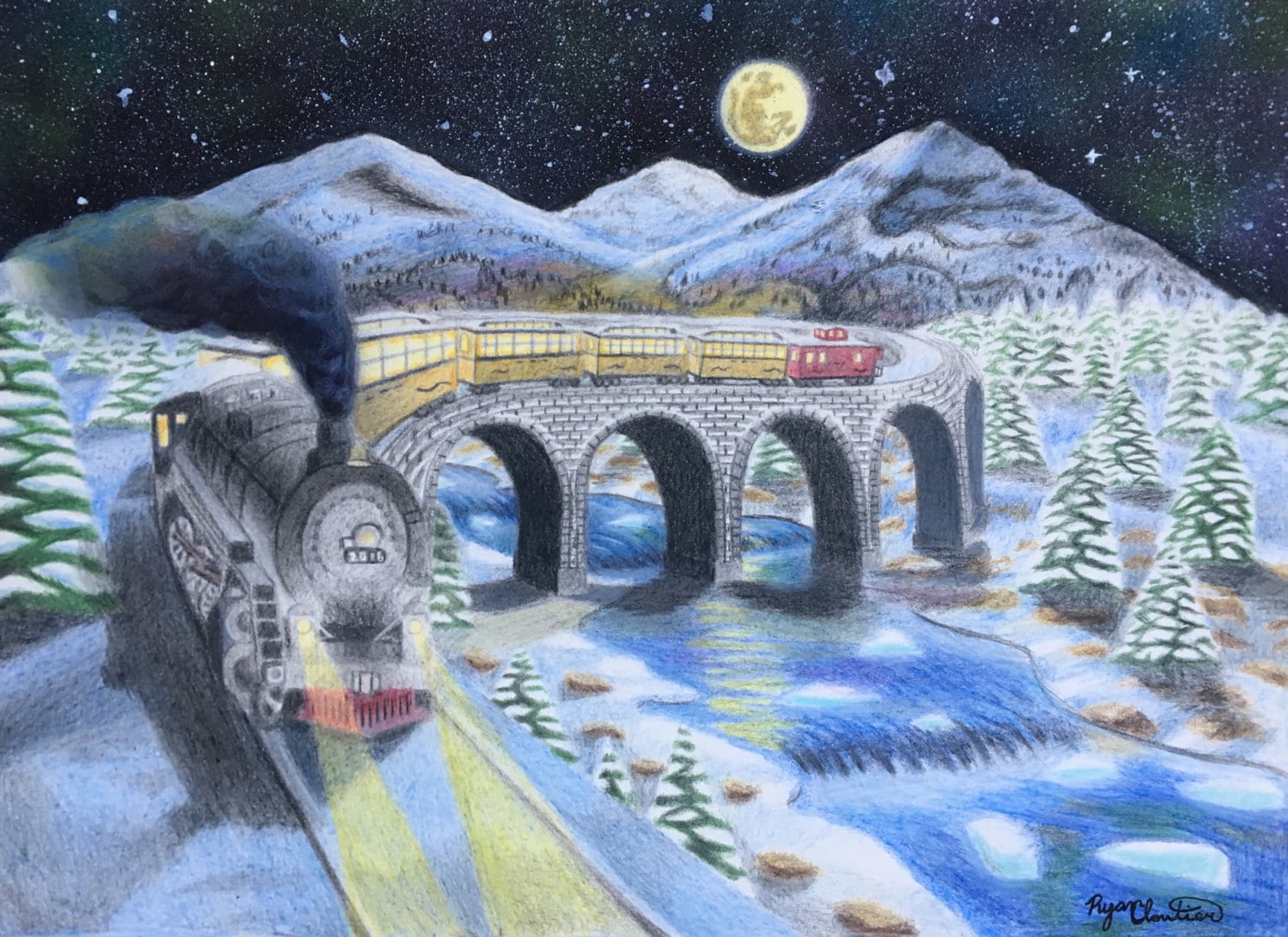 Polar Express Art Print - Etsy