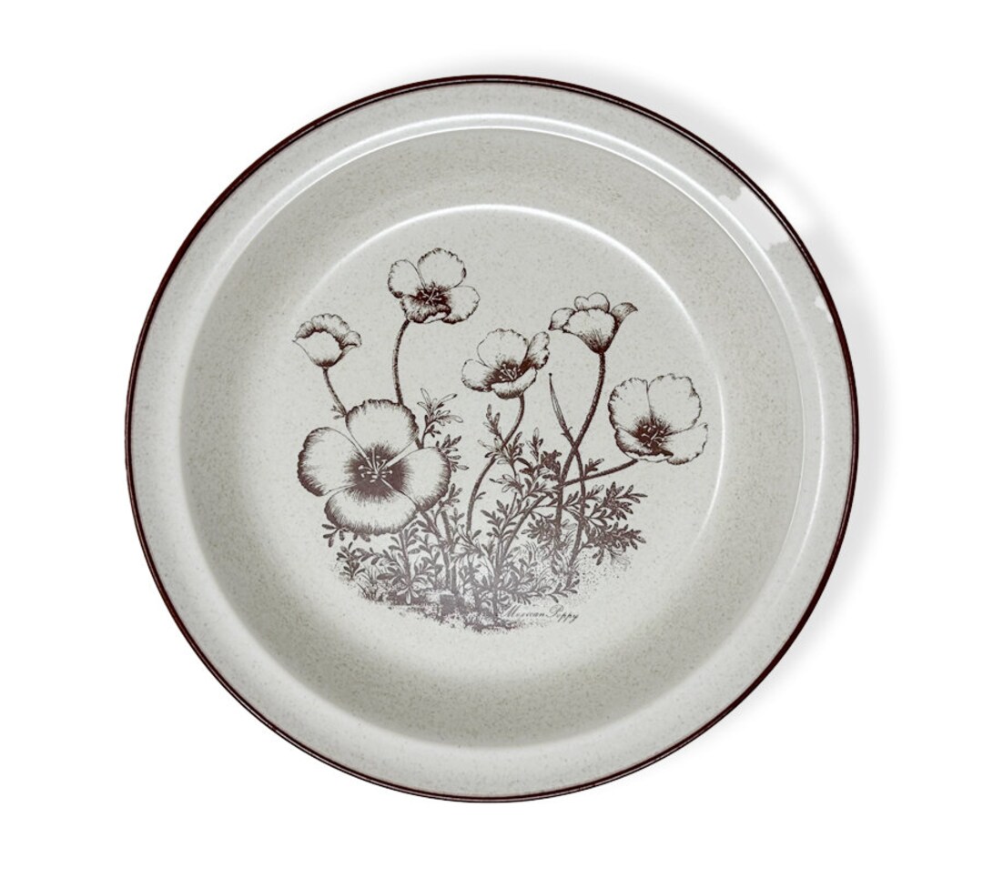 Vintage Desert Floral Plate - Etsy