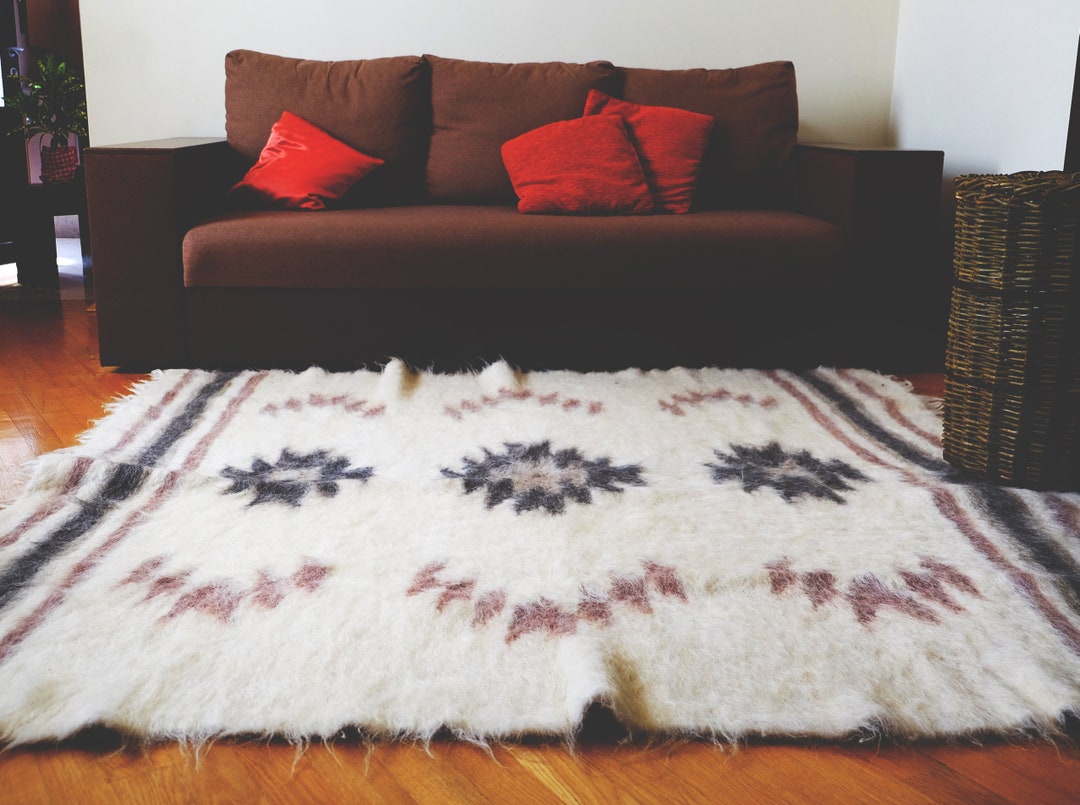 Hand Hooked Wool Rug: Shaggy Hutsul Design - Etsy