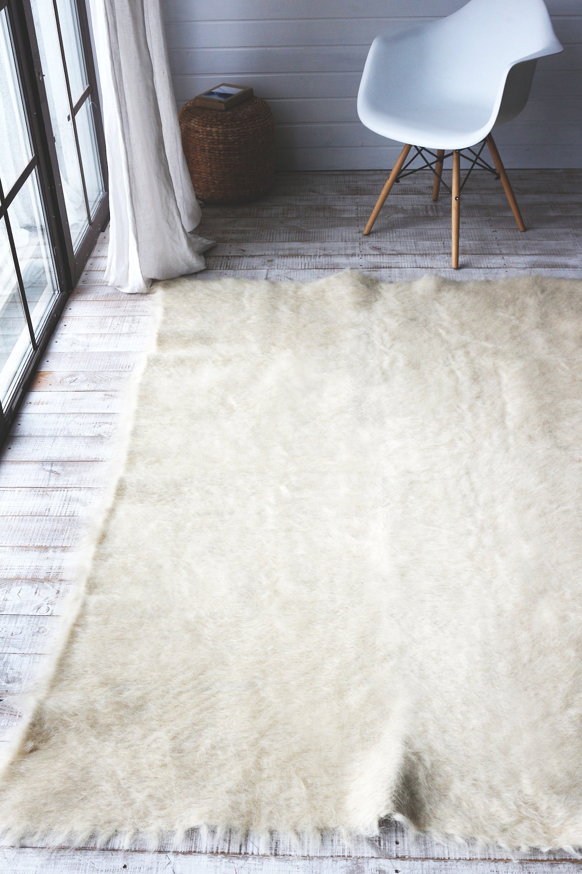 Wool Rug. Swedish Rug. Flokati. Rug. Moroccan Rug. White Rug. - Etsy