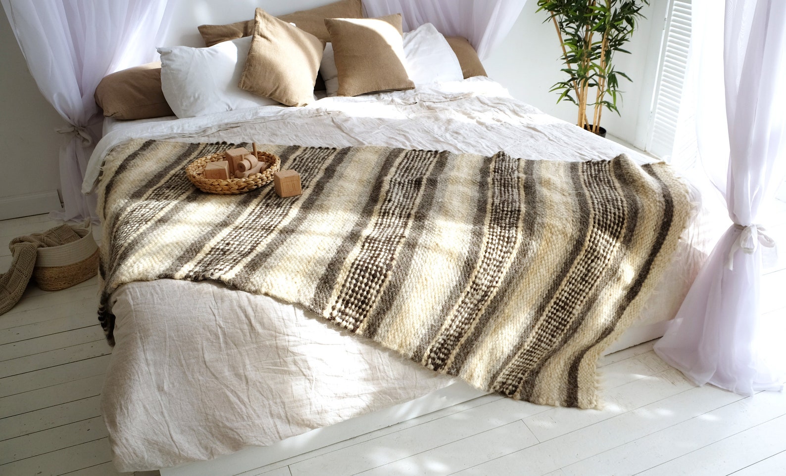 Weighted Blanket From Organic Sheep Wool: Traditional Ukrainian Wool ...