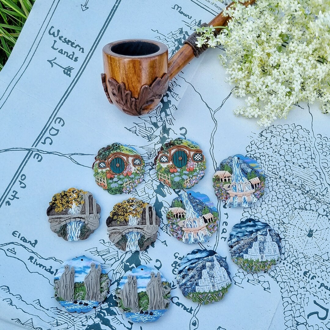 PRE Order Fantasy Scenes Earrings Necklace Rivendell - Etsy