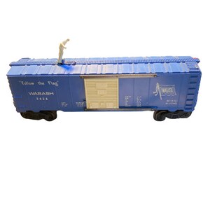 Blue Box Car con el hombre en la parte superior Sigue la | Etsy