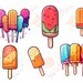 Ice Cream Clipart, Popsicle Clipart, Summer Treats Clipart Bundle, Ice ...