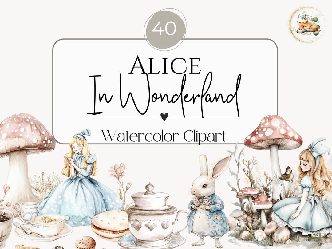 Alice in Wonderland Clipart | Alice Clip Art, Alice Clip Art Watercolor ...