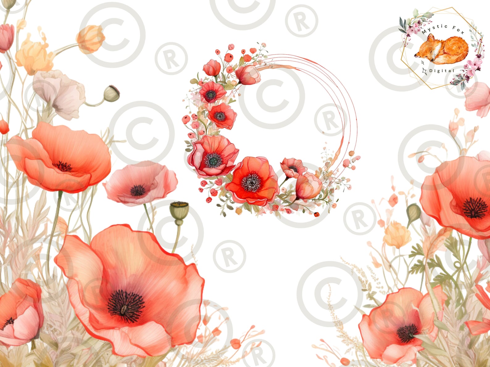 Birth Month Flowers Borders and Wreaths | Birthflower Clipart, Birth ...