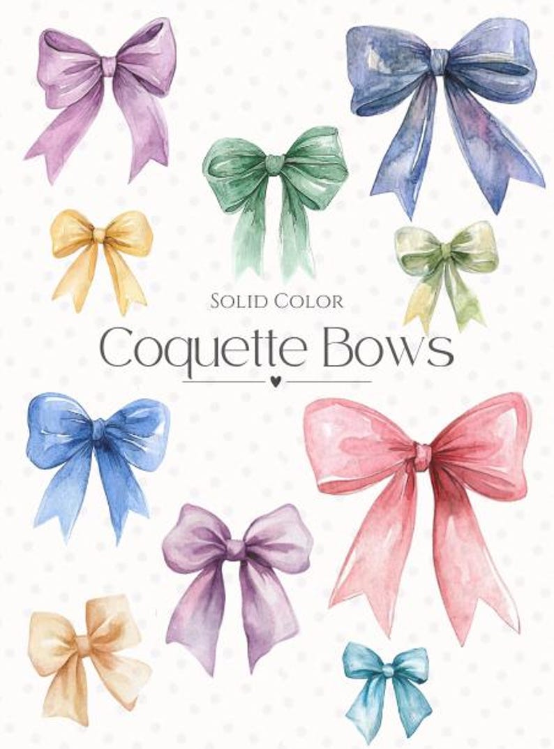 Bow Coquette Clipart, Png Bows Clipart, Coquette Bows Clipart ...
