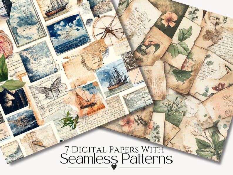 Junk Journalling Clipart | Junk Journal Clipart Downloadable, Whimsical ...