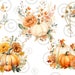 Fall Florals and Pumpkin Clipart | 32 Fall Flowers, Watercolor Fall ...
