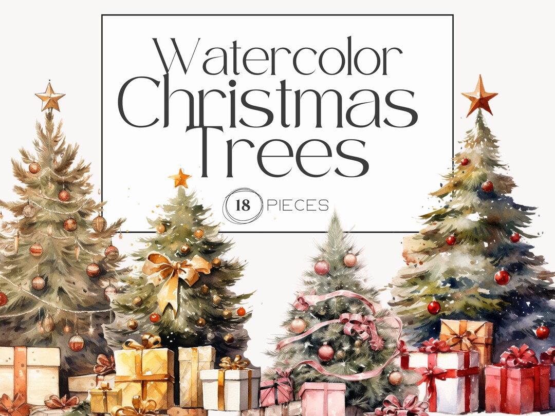 Christmas Tree Clipart | Watercolor Christmas, Christmas Tree Png ...