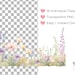Wildflower Border Clipart, Pastel Watercolor Florals, Papercraft ...