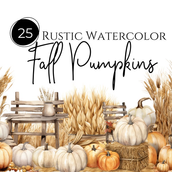 Pumpkin Clipart - Etsy