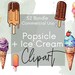 Ice Cream Clipart, Popsicle Clipart, Summer Treats Clipart Bundle, Ice ...